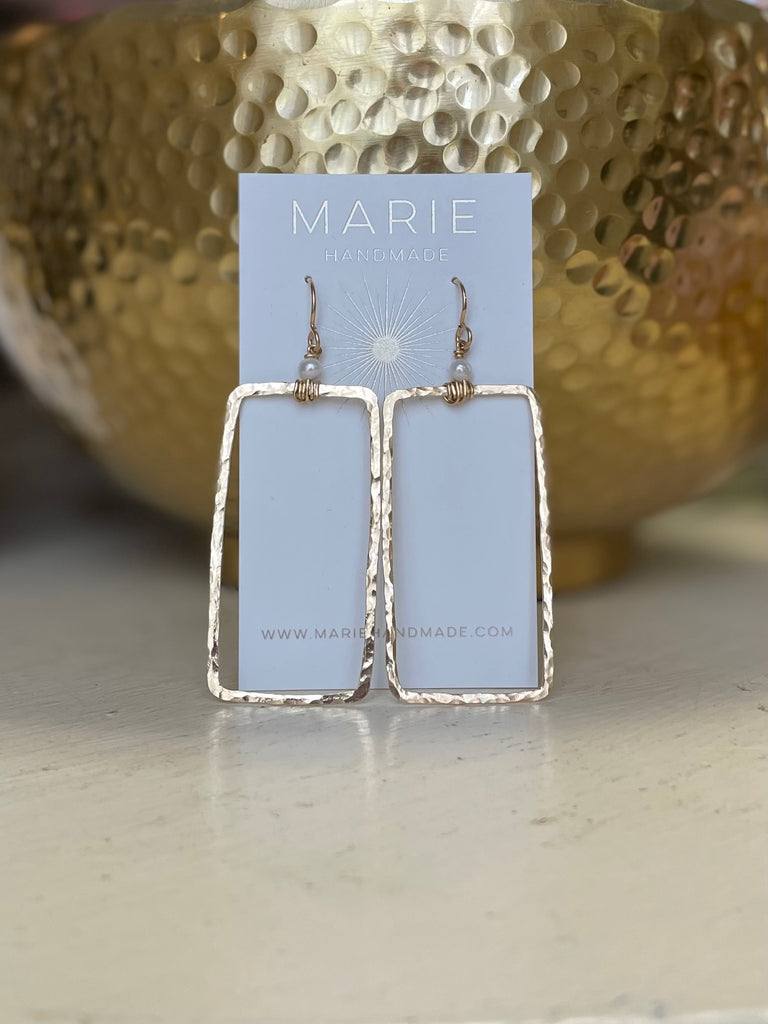 Tara Rectangle Drops – Marie Handmade