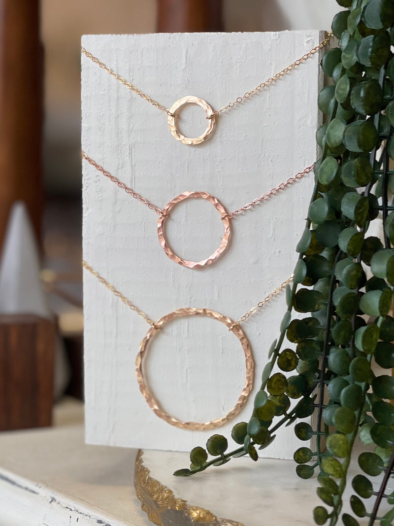 Circle infinity necklace store