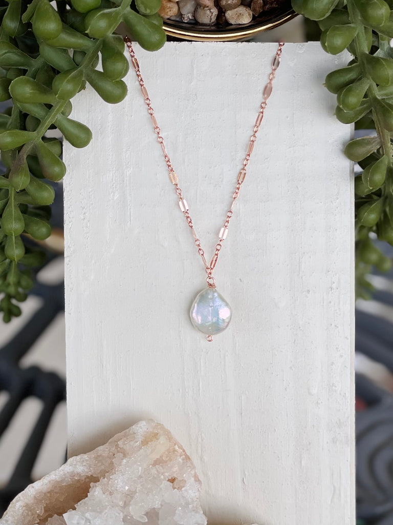 Marie Coin Pearl Necklace – Marie Handmade