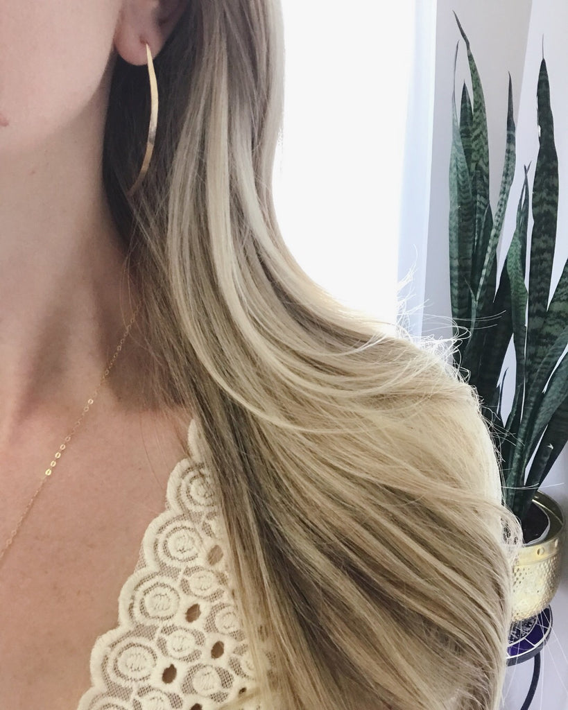 Half Circle Studs – Marie Handmade