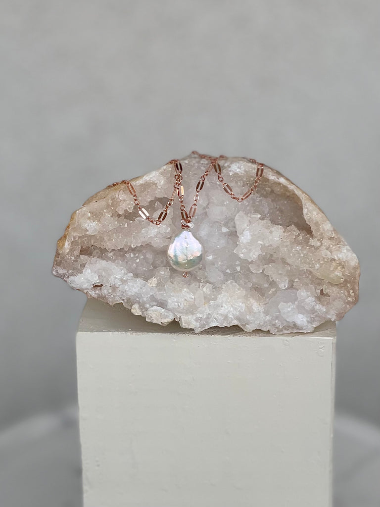 Marie Coin Pearl Necklace – Marie Handmade