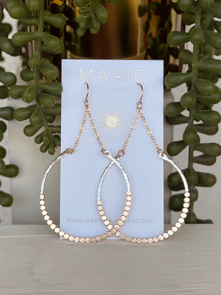 Moriah Beaded Hoops – Marie Handmade